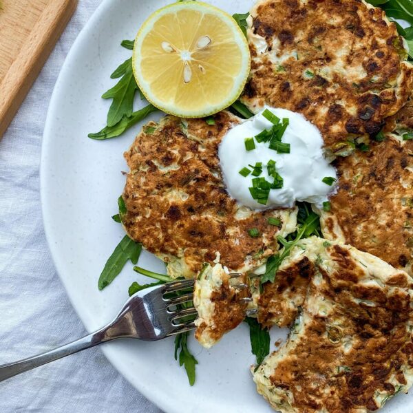 Zucchini & Feta Fritters | 28 By Sam Wood